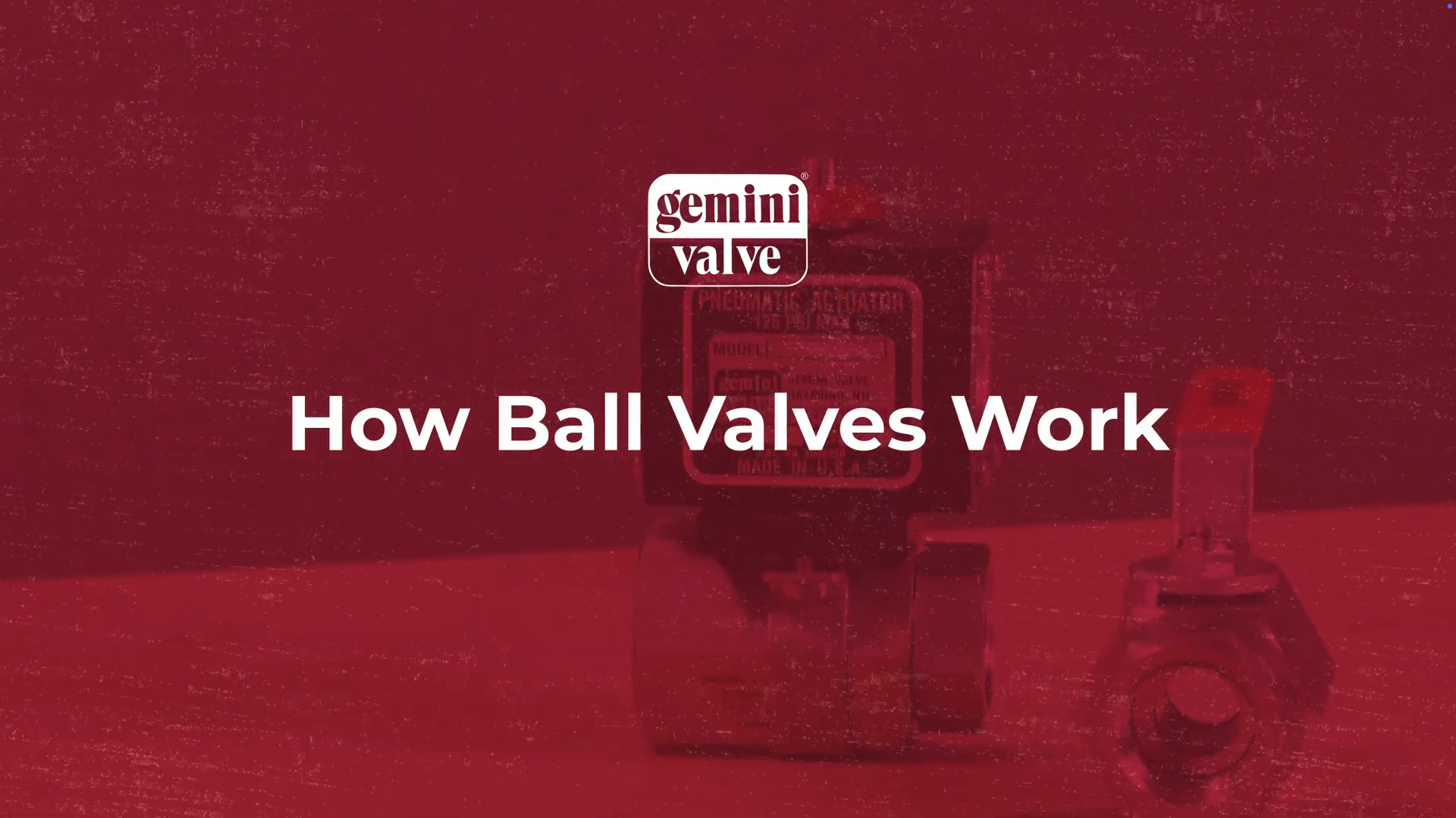 How Ball Valves work video | Gemini Valve